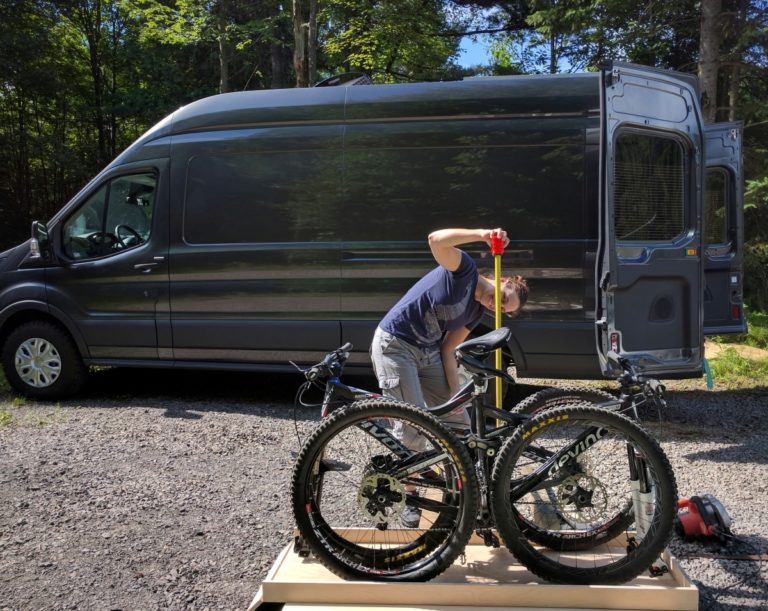 Slide-Out Bike Rack for Van (DIY) - FarOutRide