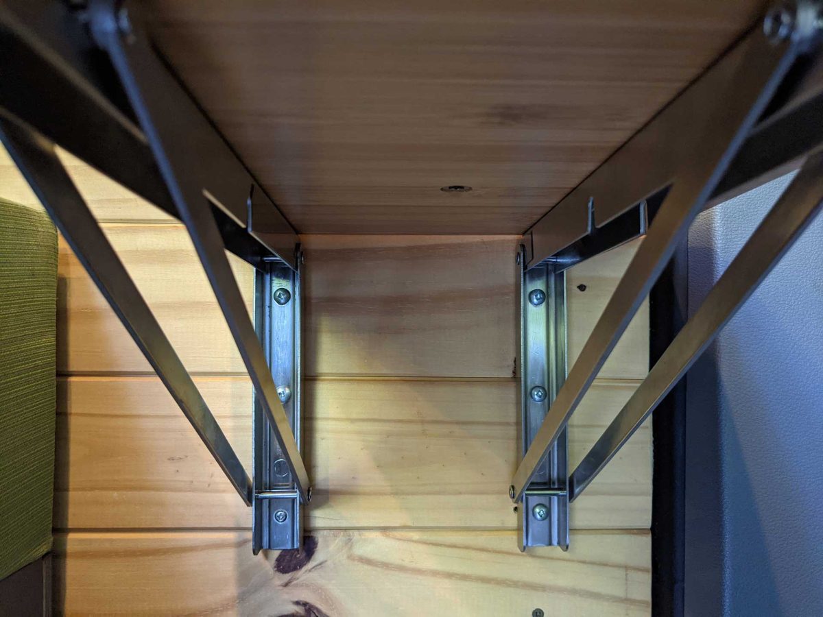 Folding Table Build & Installation - Camper Van Conversion | FarOutRide