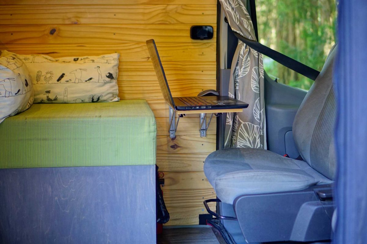Folding Table Build & Installation - Camper Van Conversion | FarOutRide