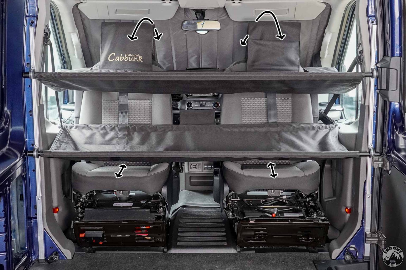 Cabbunk Bunk Bed for Van / RV / Motorhome (Transit, Sprinter, ProMaster)