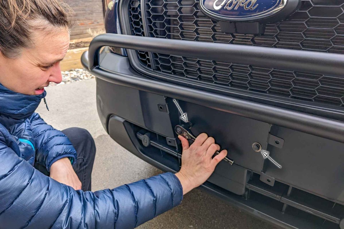 Ford Transit Front Bumper Nudge Bar Installation