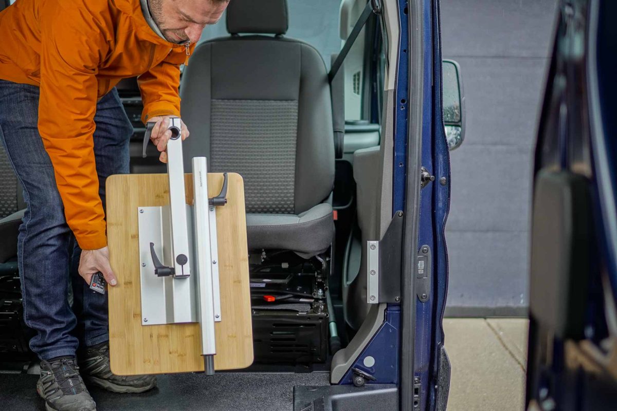 How To Install Lagun Table on Ford Transit Driver/Passenger Seat