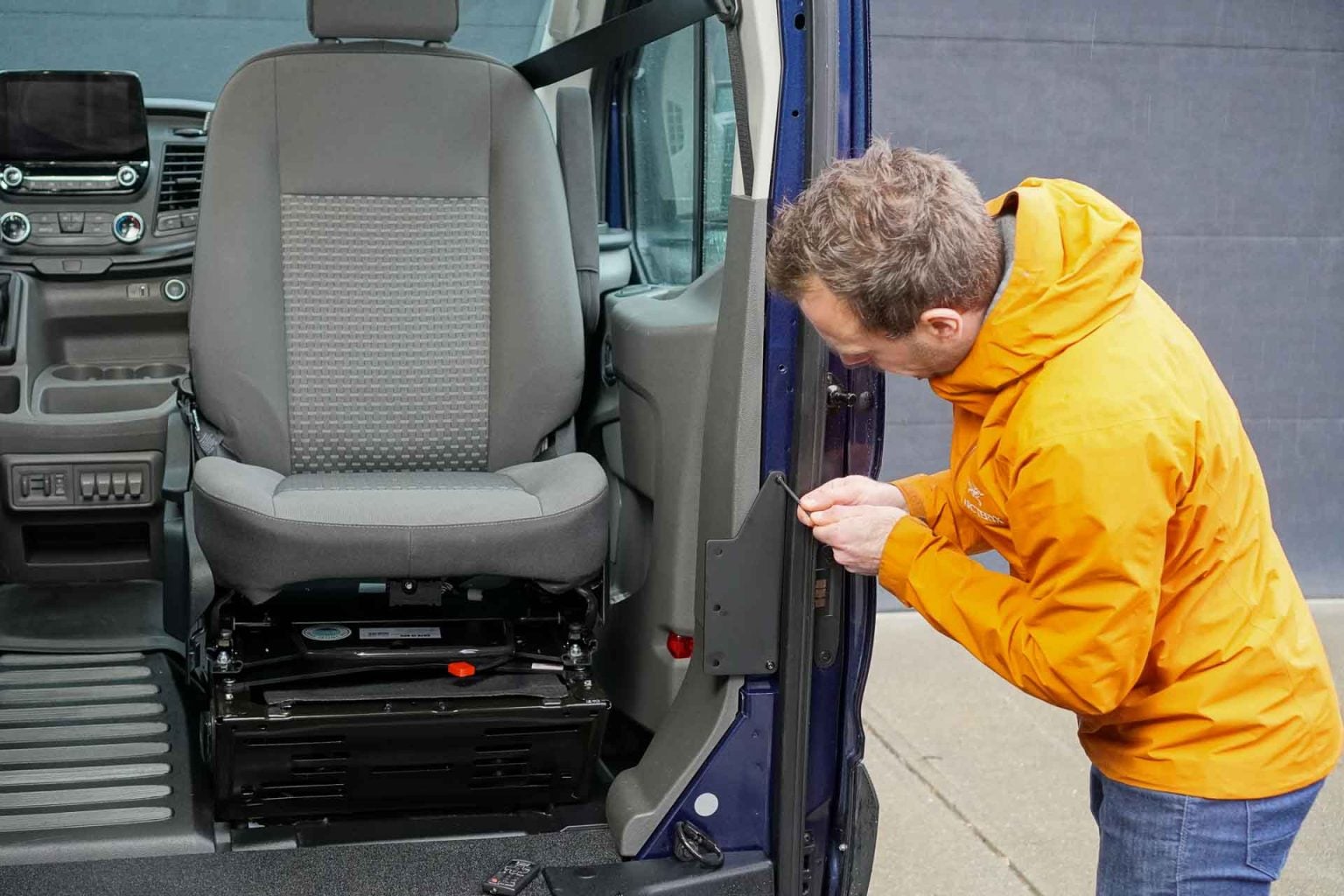 How To Install Lagun Table on Ford Transit Driver/Passenger Seat