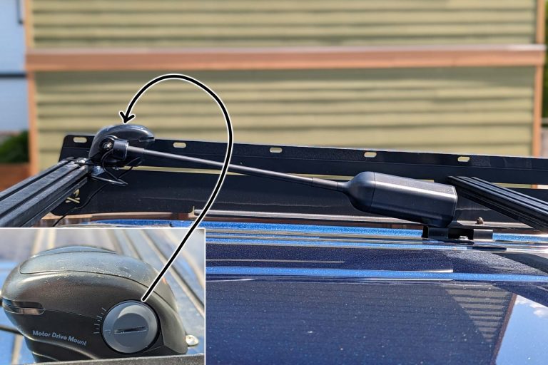 Motorized Antenna Tilt Installation on Roof Rack | WeBoost Fold Up/Down