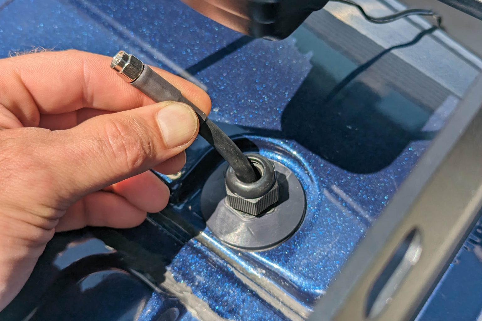 Cable Entry Pad | Pass-Through for Ford Transit Roof (No Drill/No Screw)