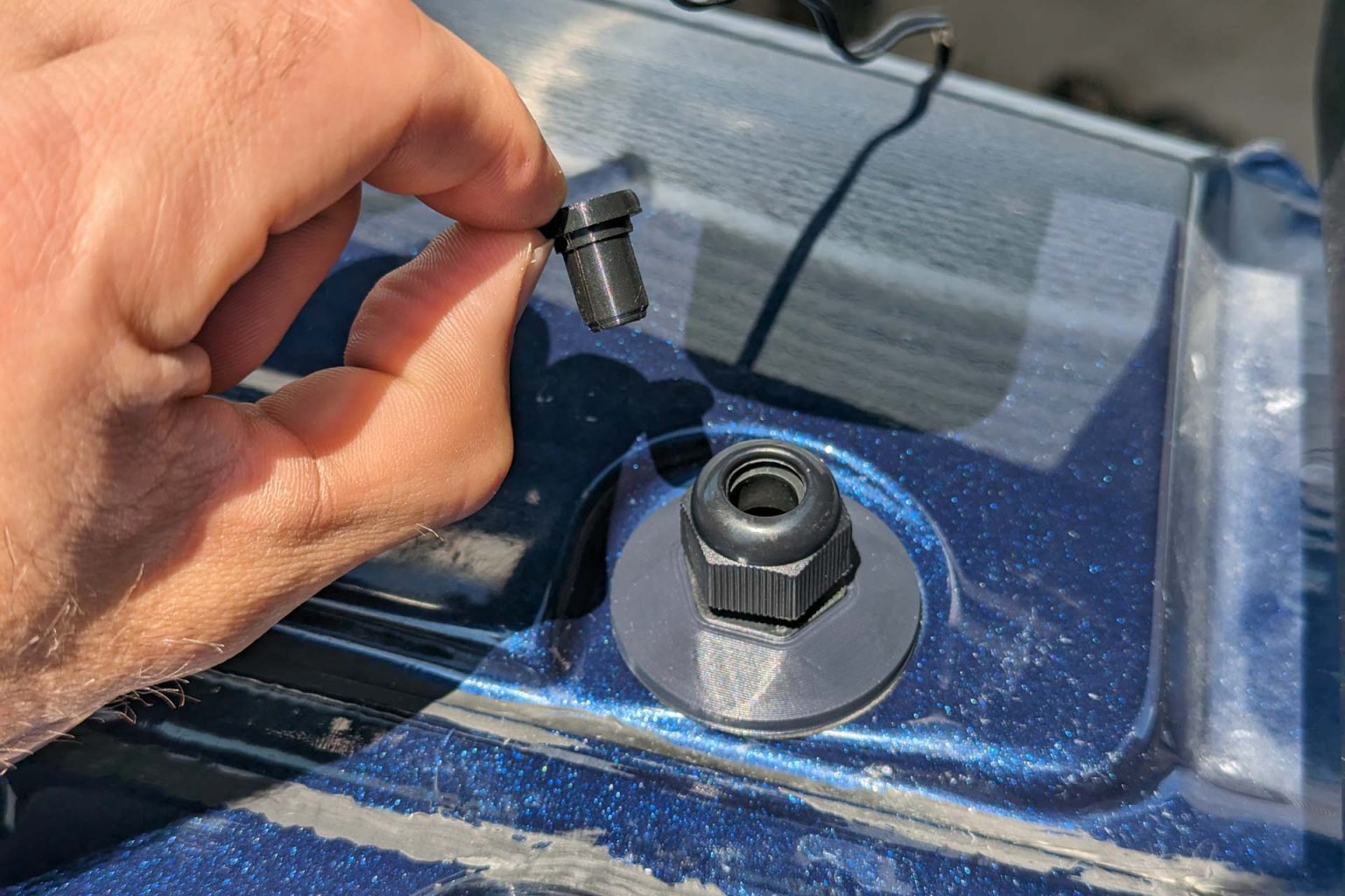 Cable Entry Pad | Pass-Through for Ford Transit Roof (No Drill/No Screw)