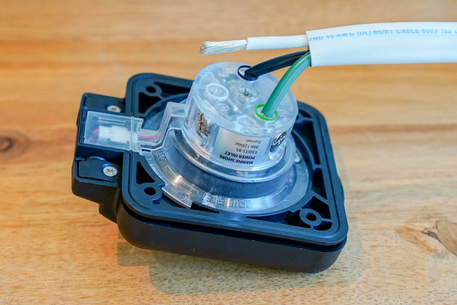 30A Furrion Shore Power Entry Box for Ford Transit (No Drill / No Screw)