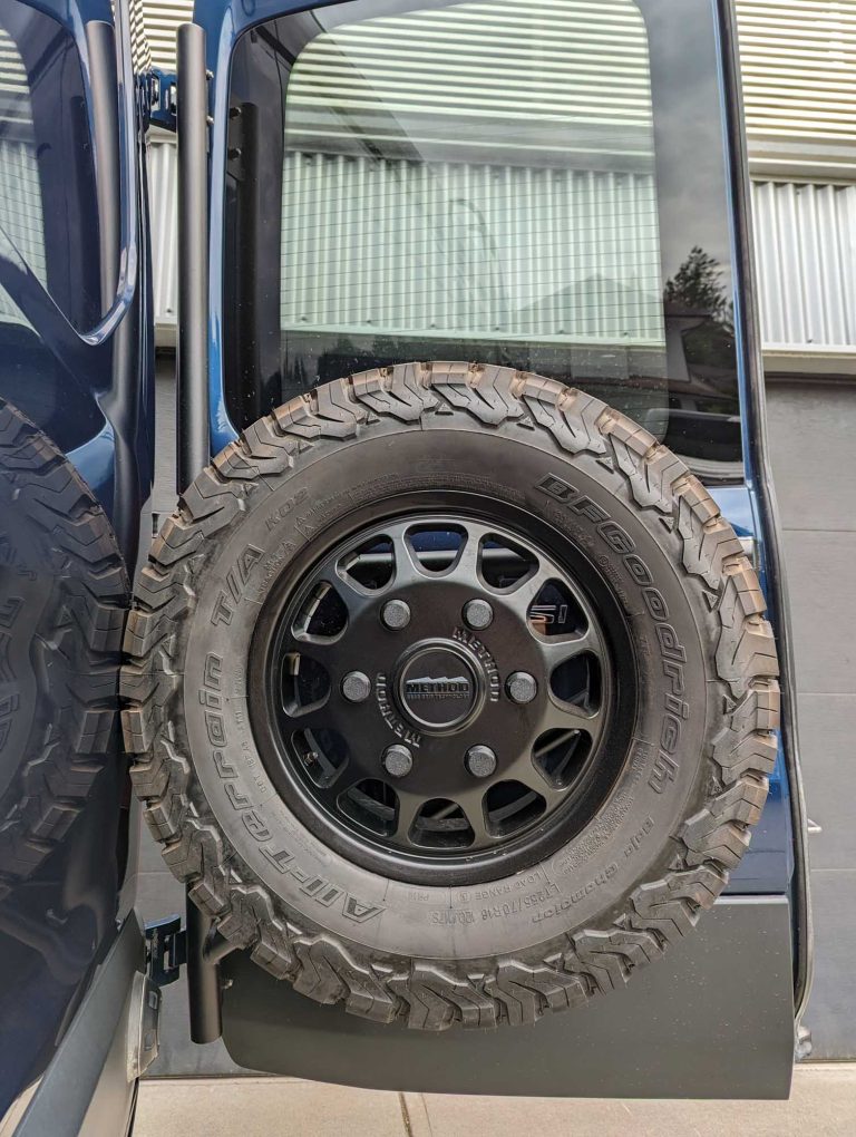 Ford Transit Rear Door Spare Tire Carrier Installation