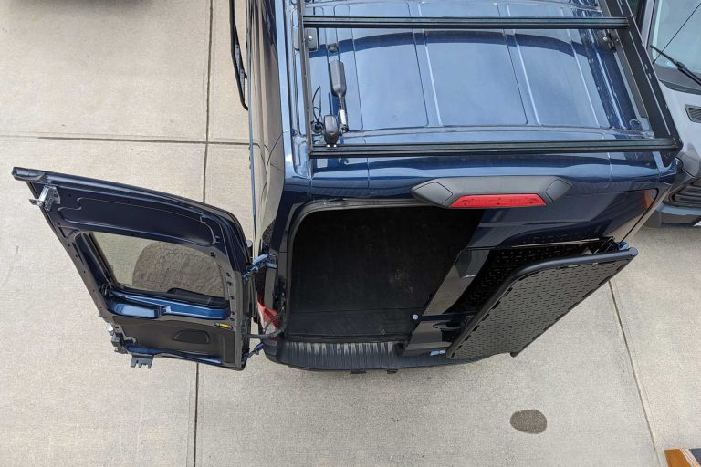 Ford Transit Rear Door Spare Tire Carrier Installation