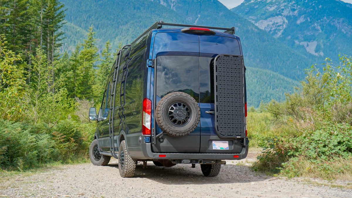 Ford Transit Rear Door Spare Tire Carrier Installation