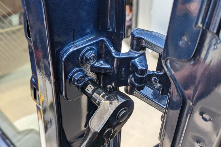 Ford Transit Rear Door Spare Tire Carrier Installation