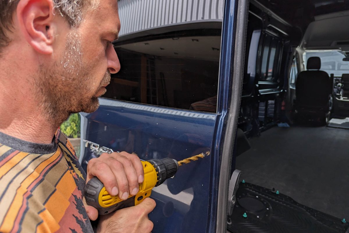 Ford Transit Rear Door Spare Tire Carrier Installation