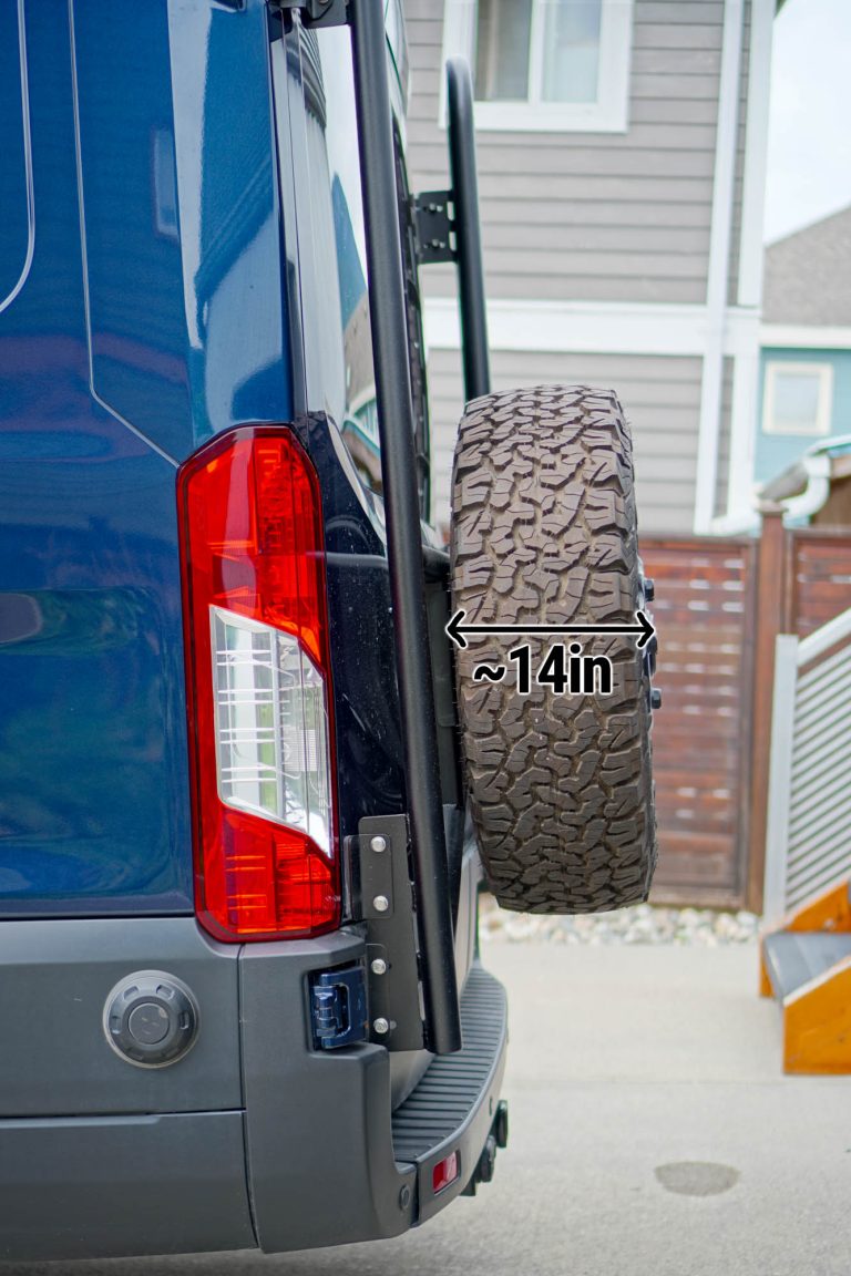 Ford Transit Rear Door Spare Tire Carrier Installation