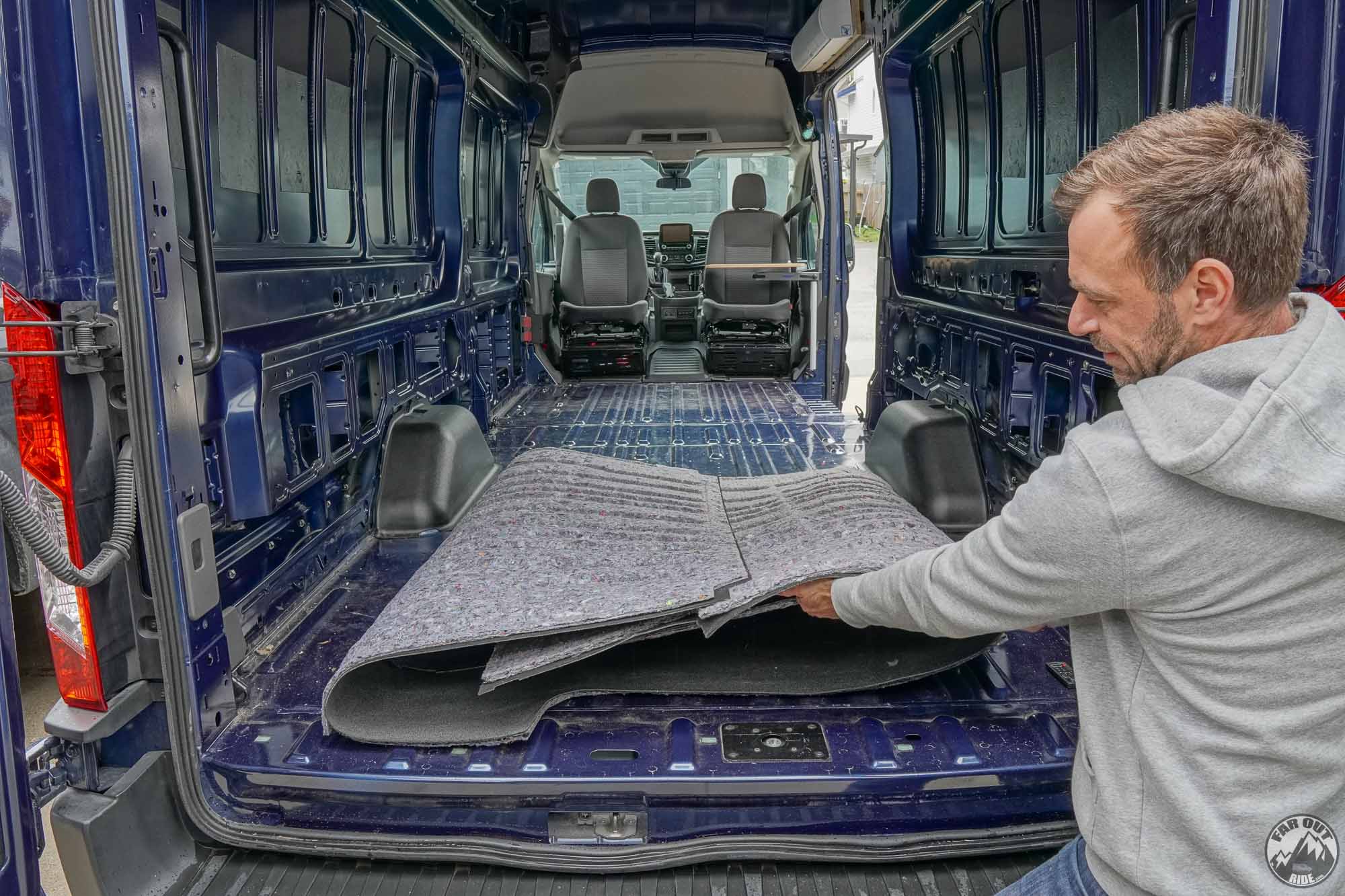 How To Remove Ford Transit Factory Floor (Front & Rear Vinyl Covering ...