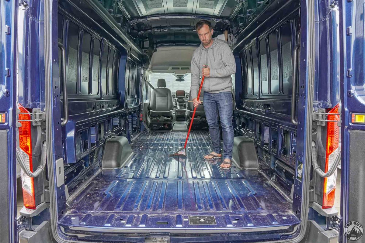 How To Remove Ford Transit Factory Floor (Front & Rear Vinyl Covering ...