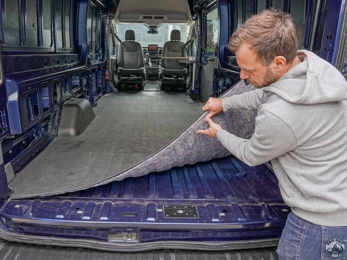 DIY Van Floor - Insulation, Subfloor & Covering Install Guide - FarOutRide