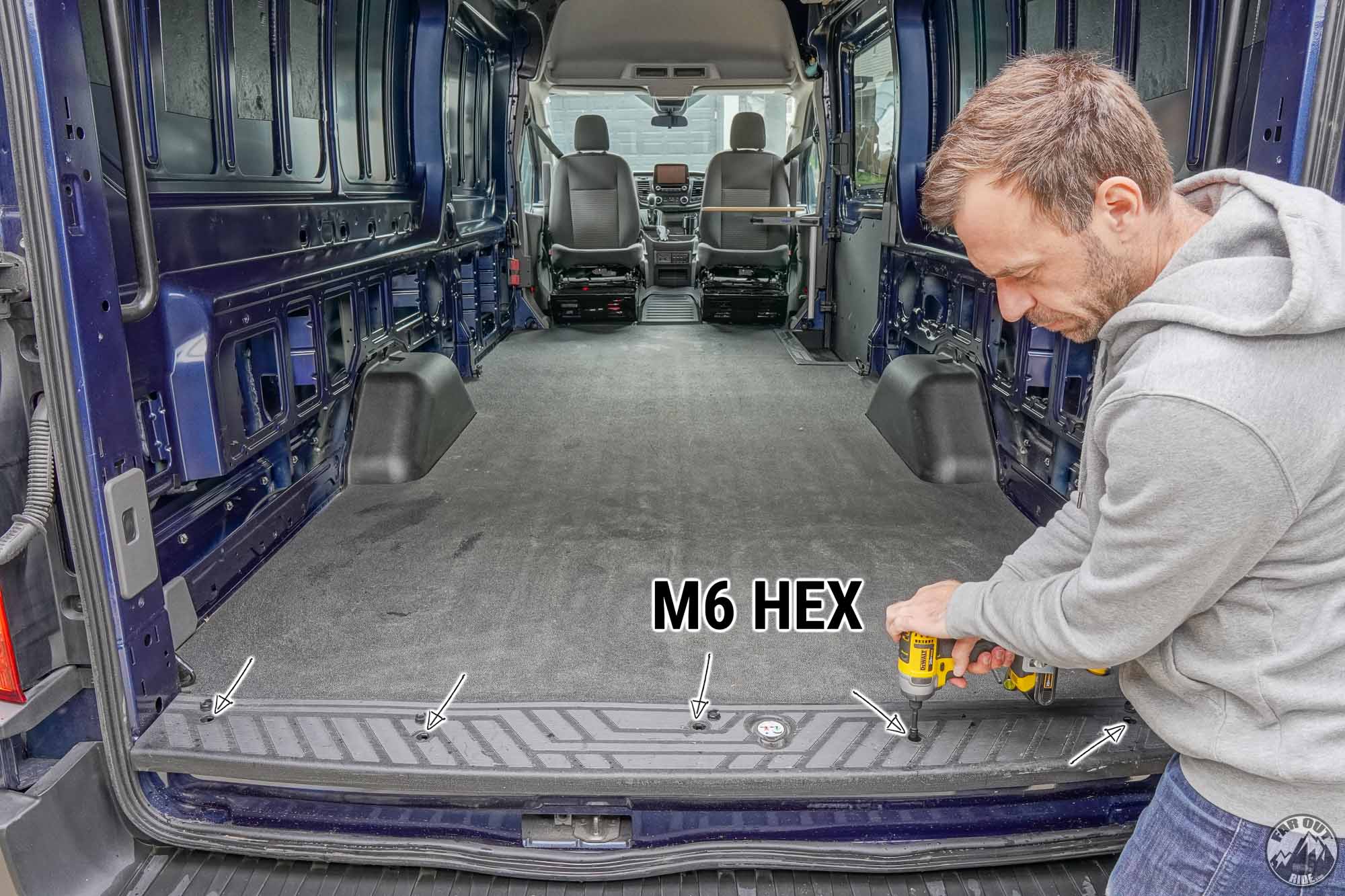 How To Remove Ford Transit Factory Floor (Front & Rear Vinyl Covering - Option Code 16E)