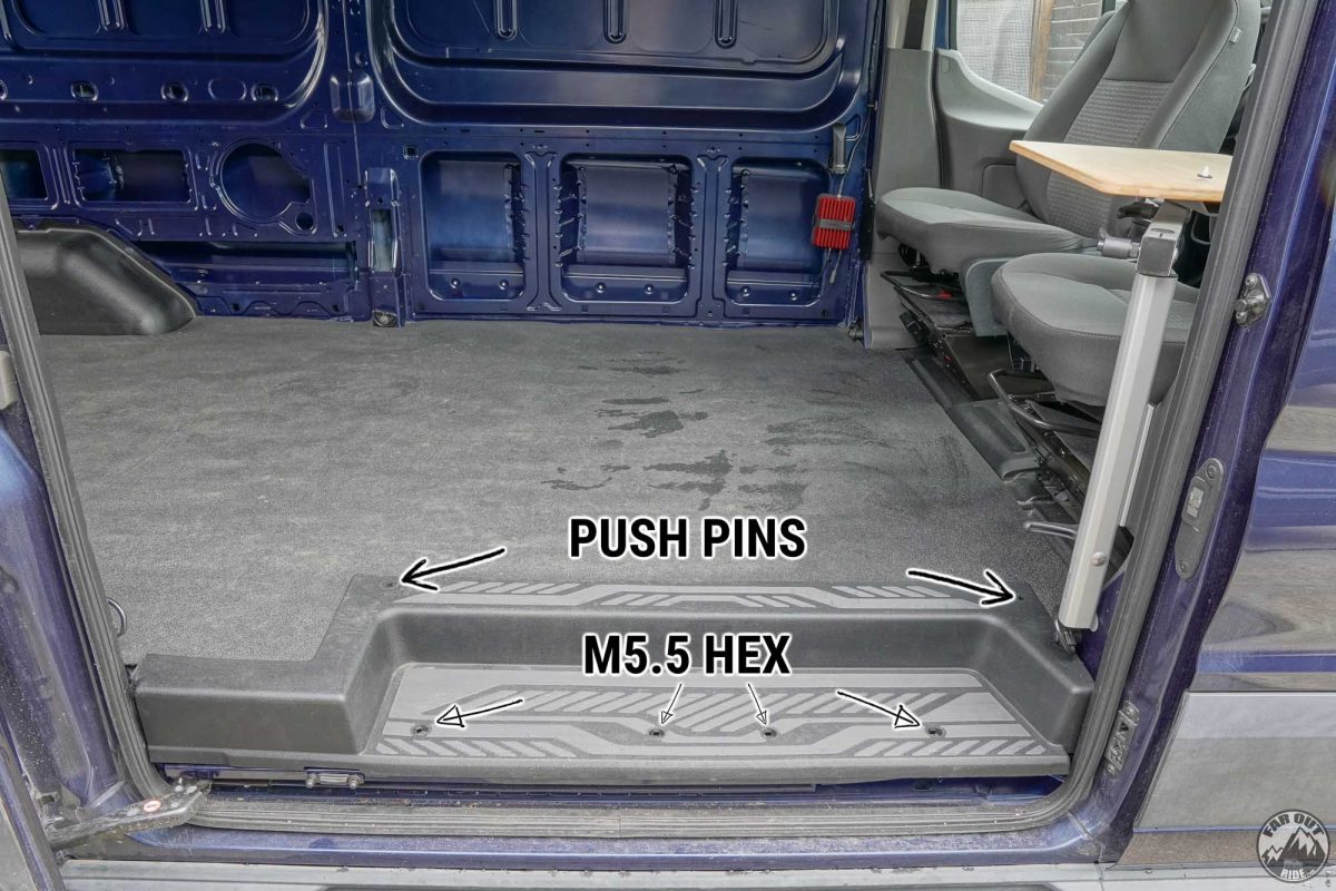 How To Remove Ford Transit Factory Floor (Front & Rear Vinyl Covering ...
