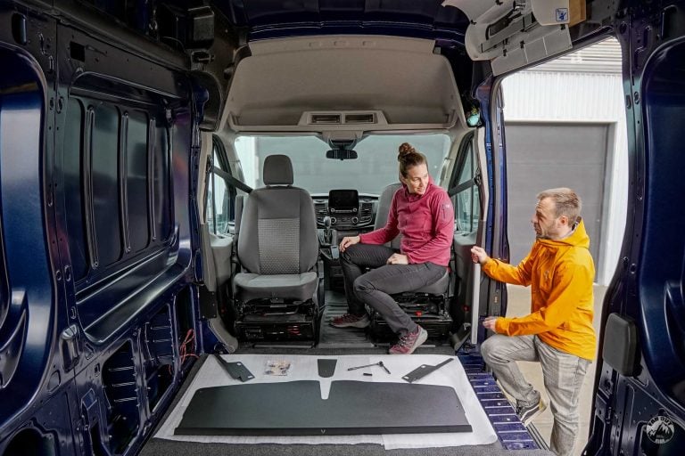 Headliner Shelf Installation on a Ford Transit Van (DIY or Aluminum ...