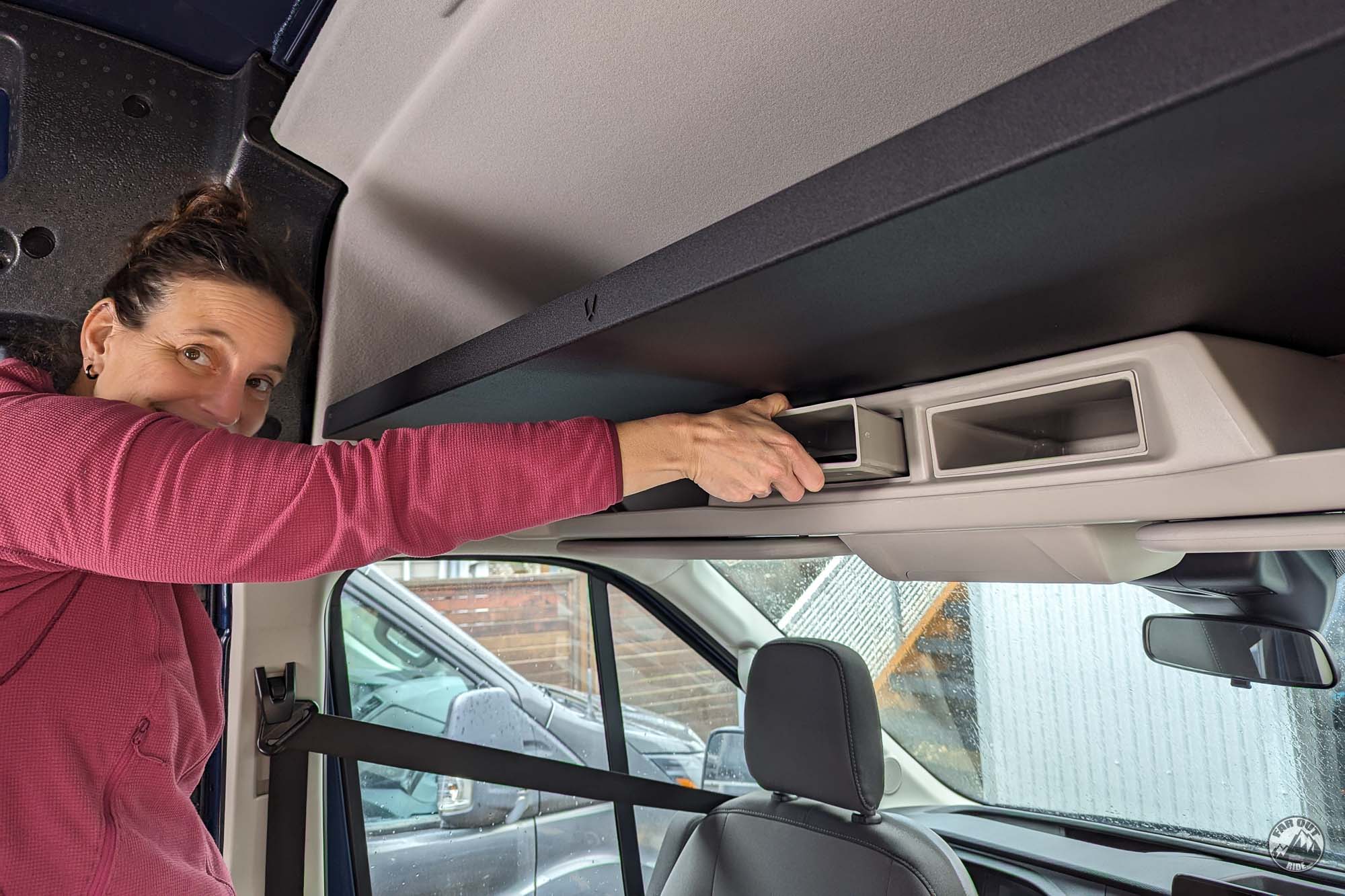 Headliner Shelf Installation on a Ford Transit Van (DIY or Aluminum ...