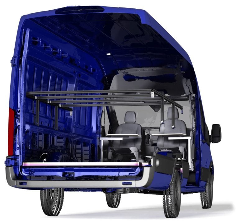 DIY Bed Platform (80/20 Aluminum) | Ford Transit CamperVan - FarOutRide