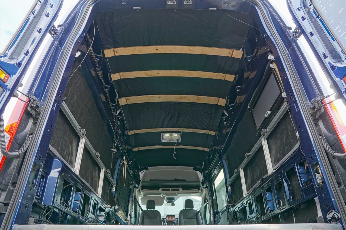 Ceiling: Tongue and Groove Wood Planks Installation - FarOutRide