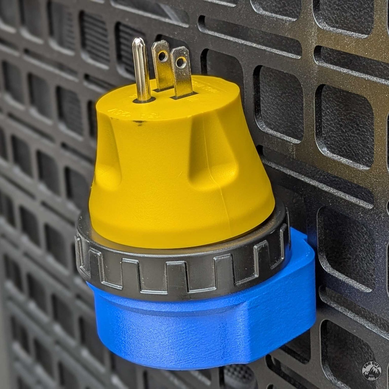 Shore Power Adapter Holder (30A Female | 15A Male)- for MOLLE Panel (3D ...